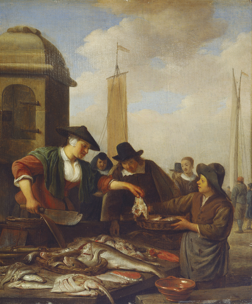 A Fish Stall by a Harbour | Northbrook Provenance Research